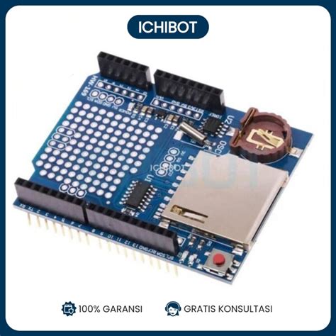 Data Logger Module Shield Expansion Uno R3 Sd Card Rtc Ds1307 Ichibot Store