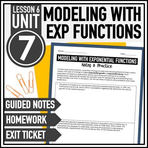Modeling With Exponential Functions And Using Logarithms Algebra 2 Lesson