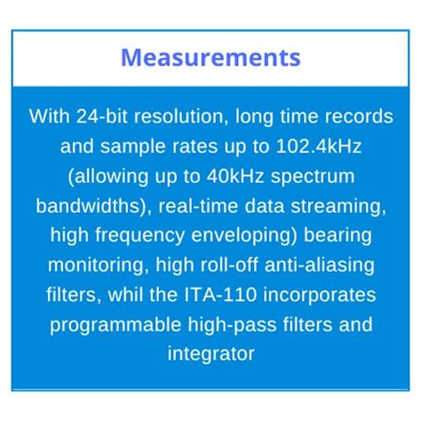 Vibration Monitoring System Ita 100 Series On Line Vibration Data