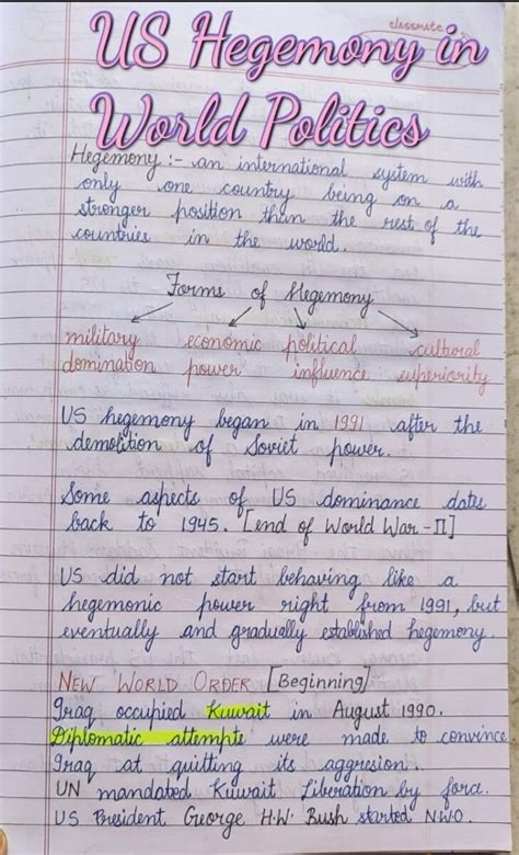 Chapter 3 Political Science Class 12 Handwritten Notes Artofit