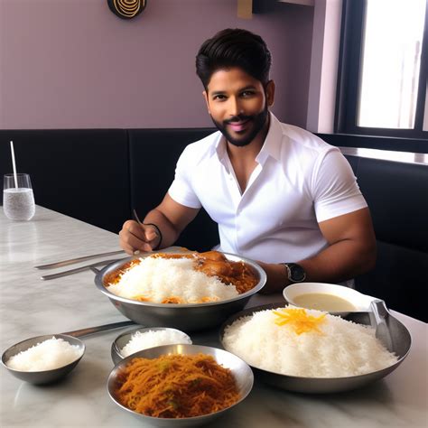 Allu Arjun Eating Mutton Biryani By Ravi Teja Playground