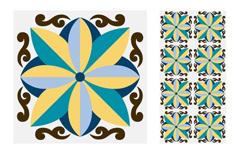 타일 포르투갈어 패턴 벡터 일러스트 레이 션 빈티지에서 완벽 한 디자인 골동품 3차원 형태에 대한 스톡 벡터 아트 및 기타 이미지 3차원 형태 검은색 곤충 Istock