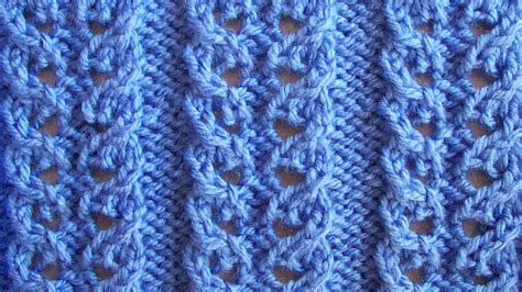 Ажурные японские дорожки Вязание спицами Видеоуроки Тканевые узоры Японские узоры Вязание