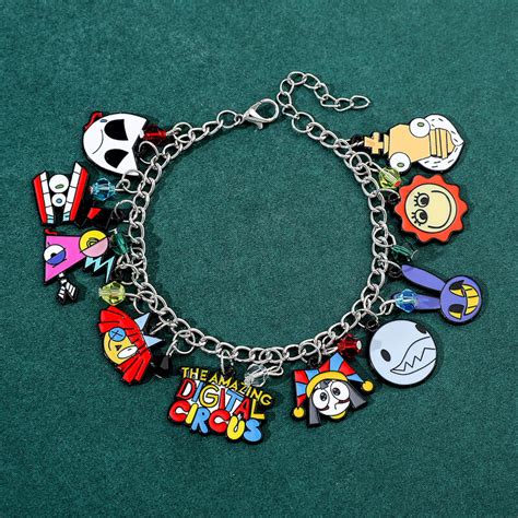 The Amazing Digital Circus Bracelets Cartoon Anime Figure Enamel