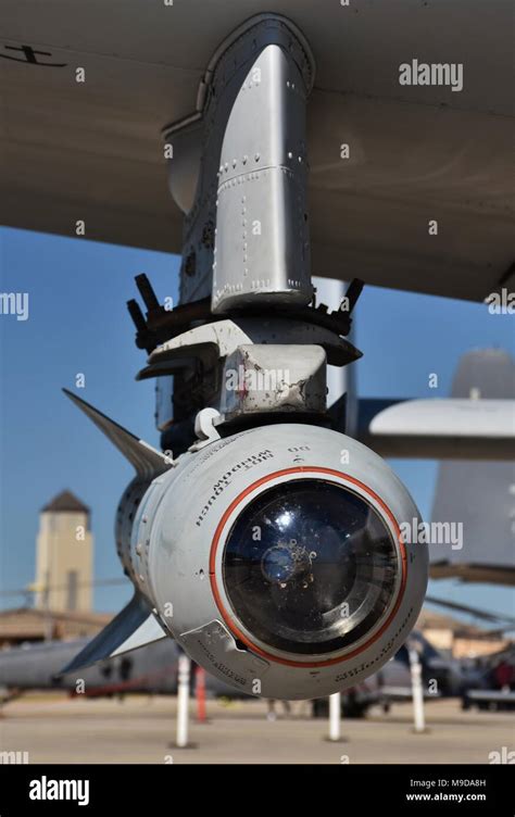 An Air Force Agm 65 Maverick Missile On An A 10 Warthog Attack Jet The