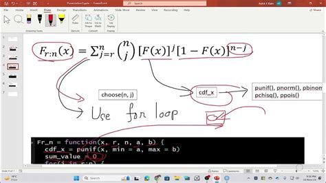 Sampling Distribution And Order Statistics R Programming Youtube