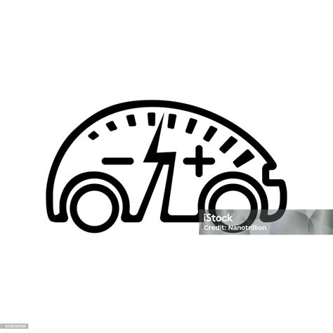 전기 자동차 아이콘입니다 전기 플래시 조명 벼락 기호와 현대 전자 자동차 라인 실루엣 0명에 대한 스톡 벡터 아트 및 기타 이미지 0명 경제 교통수단 Istock