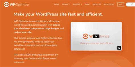 WP Optimize Premium Clean Compress Cache PluginsForWP