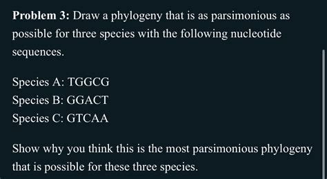 Solved What Would Be The Ancestral Nucleotide Sequence That