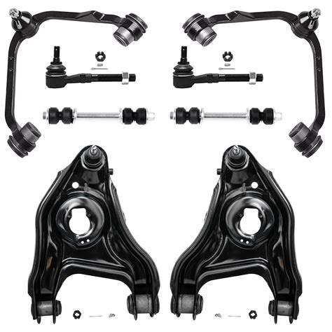 Detroit Axle New 8pc Complete Front Upper And Lower Control Arm