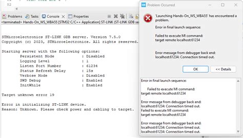 Solved Problem With Nucleo Wba55cg Board Failed To Star Stmicroelectronics Community