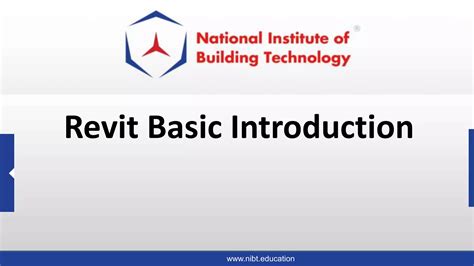 Revit Basic Introduction Pptx