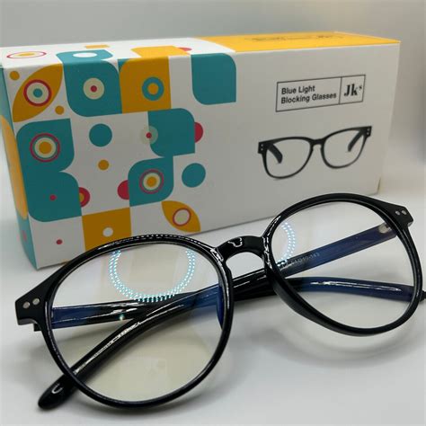 Stylish Round Frame Blue Light Glasses Computer Glasses Etsy