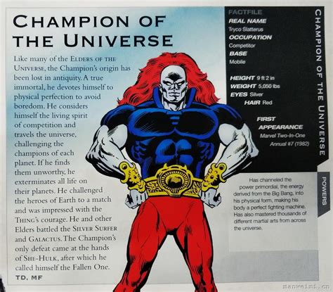 宇宙冠军（champion Of The Universe） 漫威百科 人物 漫威网 漫威迷