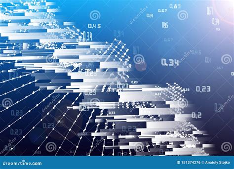 Big Data Abstract Analysis Infographics Background Spatio Temporal Mining Data Stock