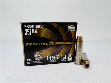 Federal 357 Magnum Ammunition Personal Defense P357hst1s 154 Grain Hst