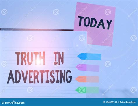 Word Writing Text Truth In Advertising Business Concept For Practice