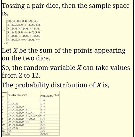 Solved Points Using The Sample Space For Tossing Two Dice Course Hero