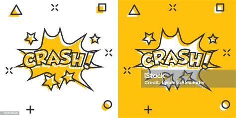 코믹 스타일의 벡터 만화 충돌 만화 음향 효과 아이콘 사운드 버블 음성 기호 일러스트 그림 그림 충돌 비즈니스 스플래시 효과 개념 Brand Name Online