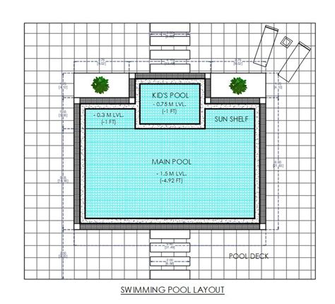 Swimming Pool Floor Plans Autocad 2d Drawing Files Show The Floor Plan