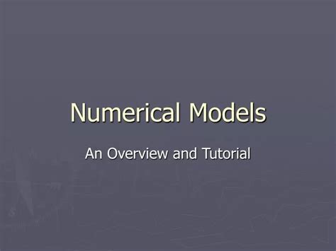 Ppt Numerical Models Powerpoint Presentation Free Download Id483327