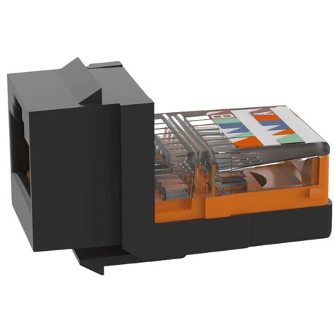 Panduit NetKey Modular Insert Black 1 Port Redes Accesorios NK5E88MBLY