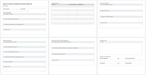 Free Project Summary Templates Smartsheet With Regard To Template For Summary Report