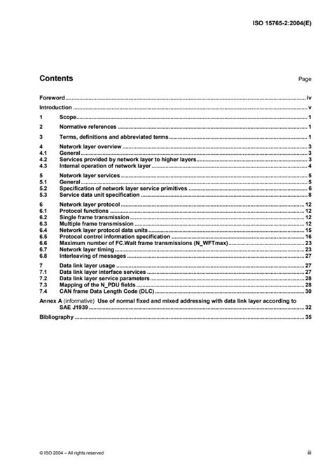 Iso 15765 2 2004 Road Vehicles — Diagnostics On Controller Area Networks Can — Part 2 Network
