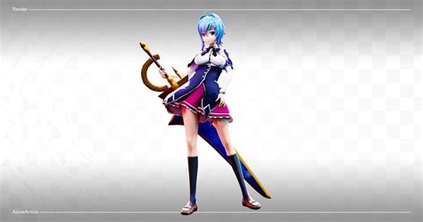 3d Model Highschool Dxd Xenovia Quarta Mmd Model Vr Ar Low Poly