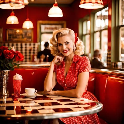 50s Blonde Woman In A Restaurant In 2025 50s Pinup 50s Photos Pin
