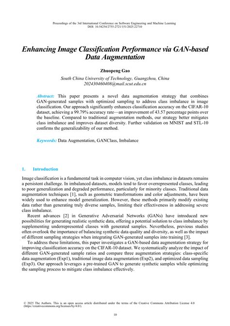 Pdf Enhancing Image Classification Performance Via Gan Based Data