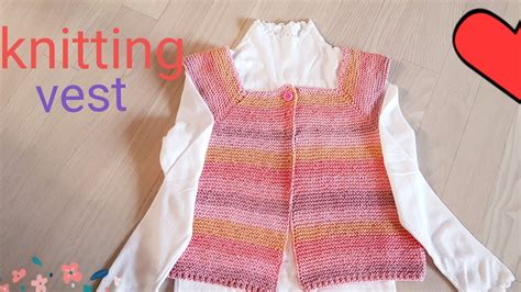 조끼 뜨기대바늘 조끼knitting Vesttop Down Vest Youtube