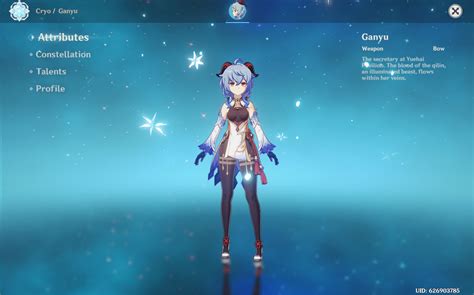 Genshin Impact Ganyu Best Build Weapon And Artifacts