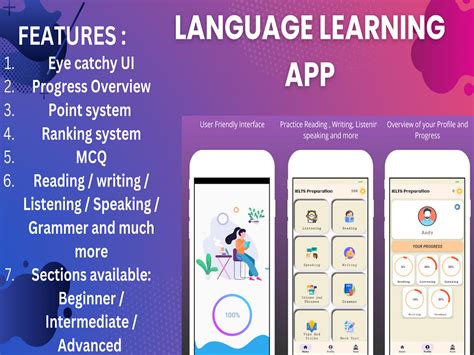a language learning android app with a quiz system upwork