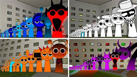 All The Sizes Of Sprunki Want Me To Help Them From Full Hotel In Gmod