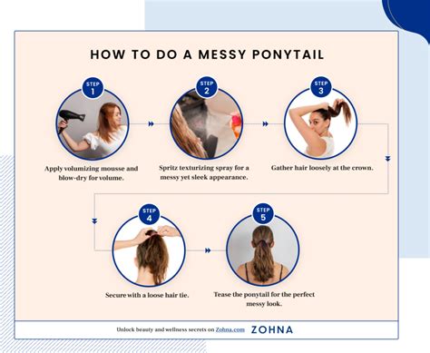 Carefree Messy Ponytail Hairstyles In Easy Tutorial Zohna