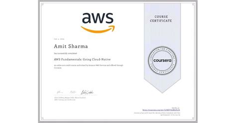 Aws Fundamentals Going Cloud Native। Certification Done Amit Sharma