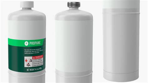 Hand Torch Propane Fuel Cylinder 3d Model 14 3ds Blend C4d Fbx