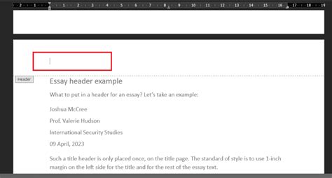 How To Write A Header For An Essay 📄 Essaybox
