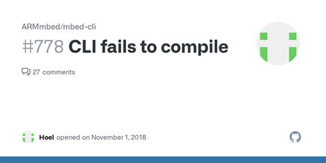 Cli Fails To Compile · Issue 778 · Armmbedmbed Cli · Github