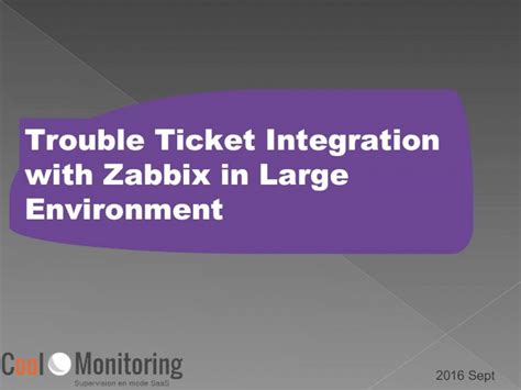PDF Trouble Ticket Integration With Zabbix In Large Environment Opens Automatically A