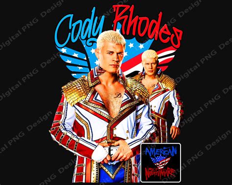 Cody Rhodes Wwe Png Instant Download Digital Files Png Etsy
