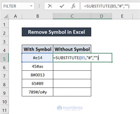 How To Remove Symbol In Excel 8 Ways Exceldemy