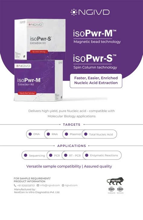 Isopwr S Plasmid Dna Isolation Kit At ₹ 4480 Kit Dna Extraction Kit