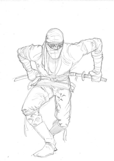Art Drawing Ninja At Cynthia Gibbens Blog