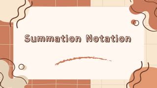 Statistical Symbols And Summation Notation Pdf Science