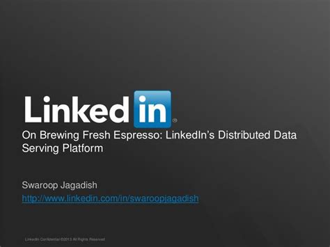 Brewing Fresh Espresso With Linkedins Distributed Data Serving Platform