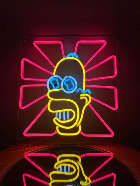 Neon Simpsons Sign Neon Light T Neon Wall Decor Custom Led Light