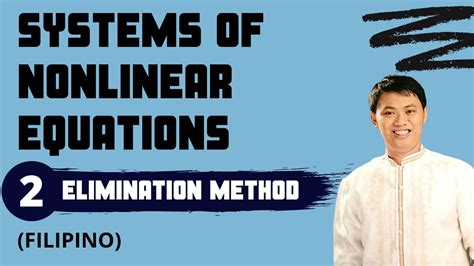 Solving Systems Of Nonlinear Equations By Elimination Example 2 Pre Calculus Youtube