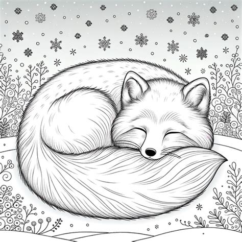 Arctic Fox Coloring Pages To Print [2025]